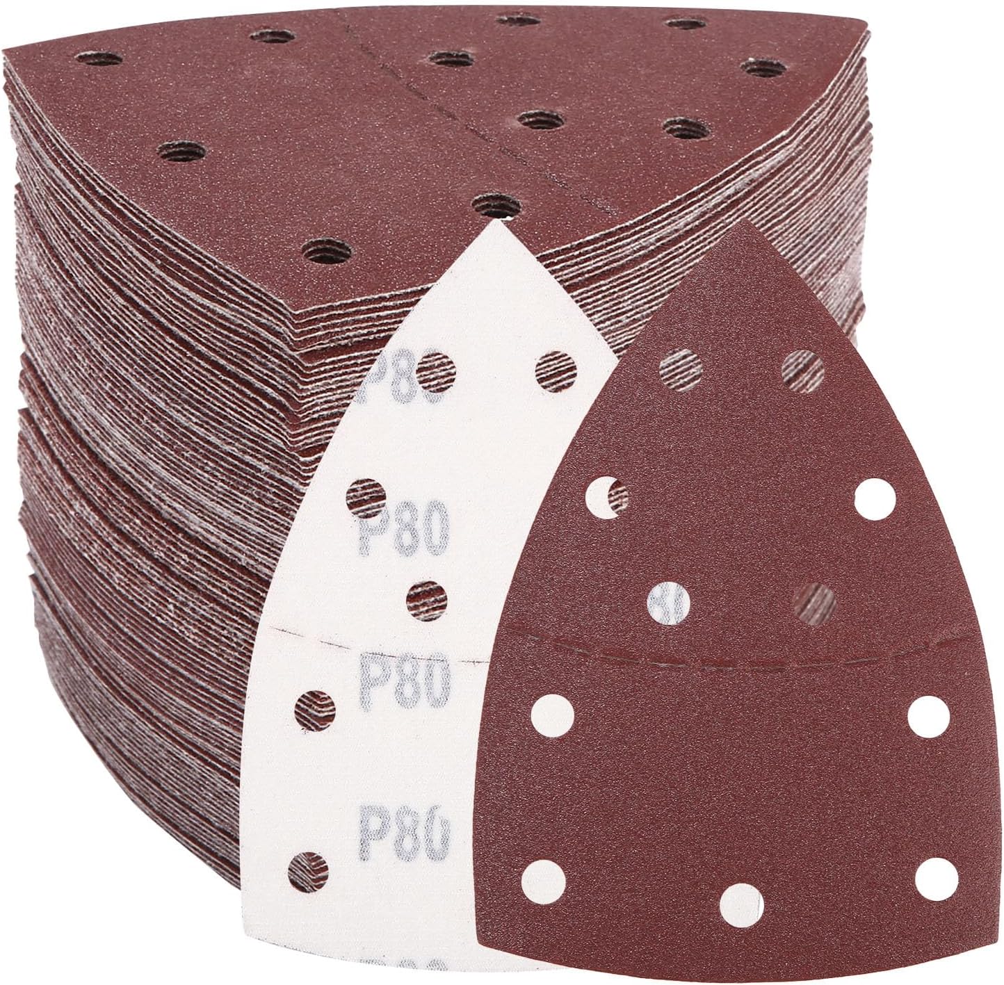 100 Pcs Mouse Detail Sandpaper Sander Sandpaper 40 80 120 180 240 Grit ...