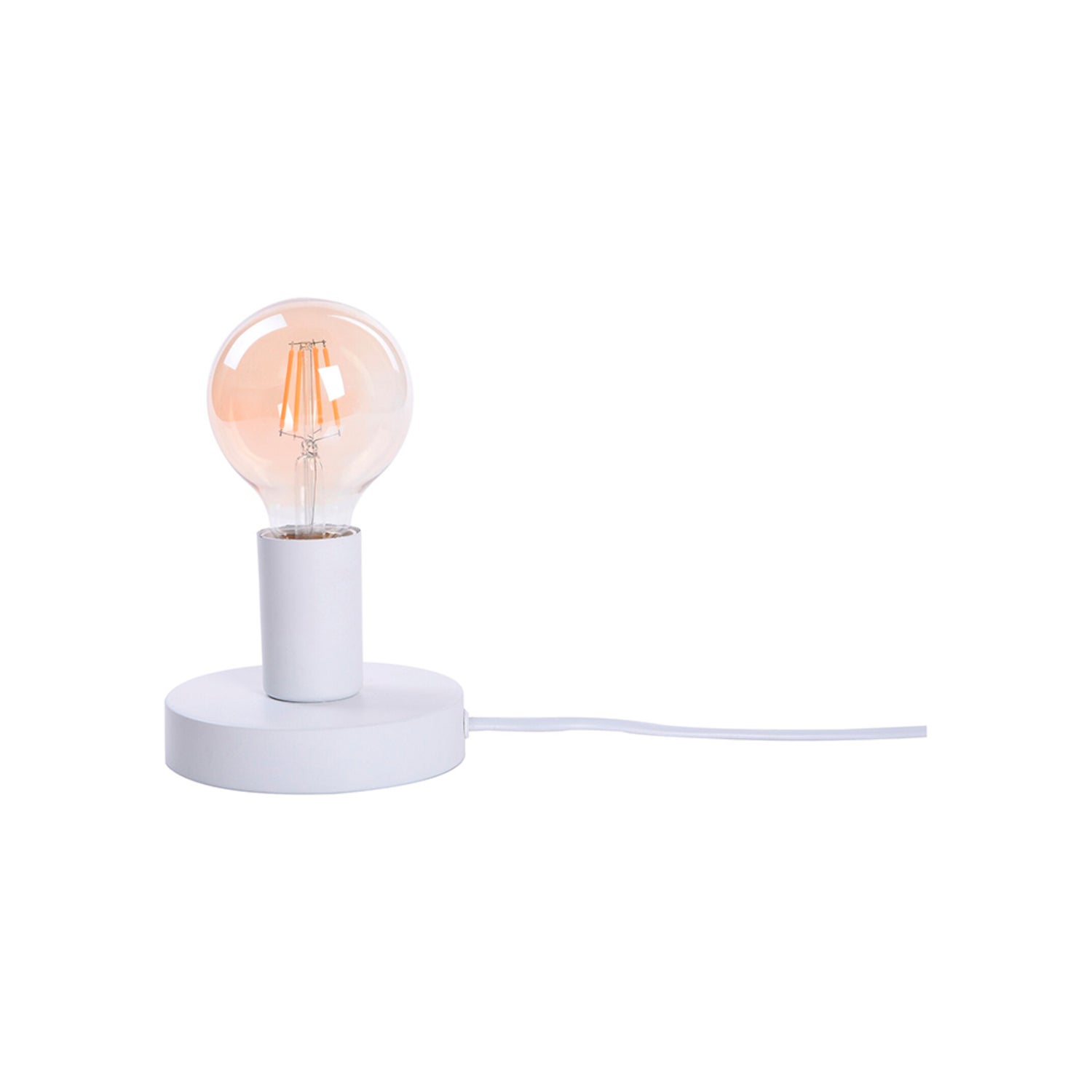 Lampara Flexo Excritorio Blanco E27 BOWIE | Leroy Merlin