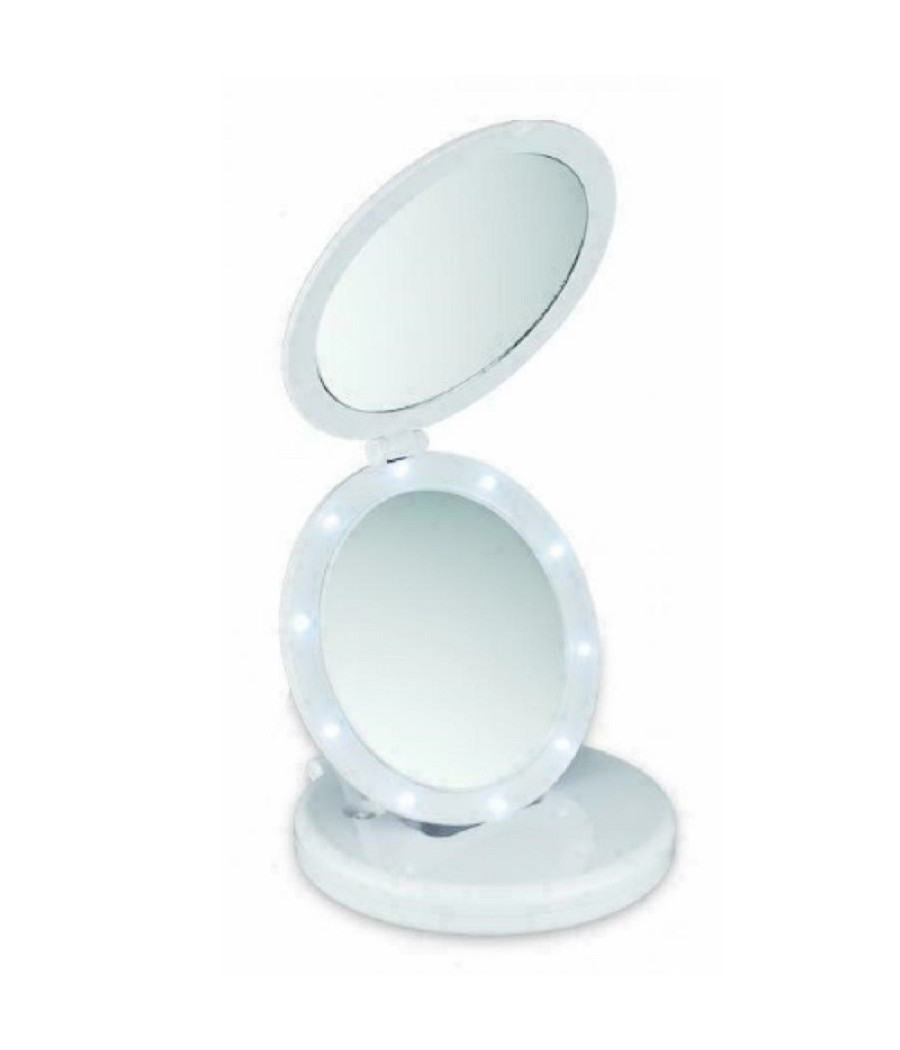 Trade Shop - Doppio Specchio Eclipse Con Led Ingrandimento 5x Make Up ...