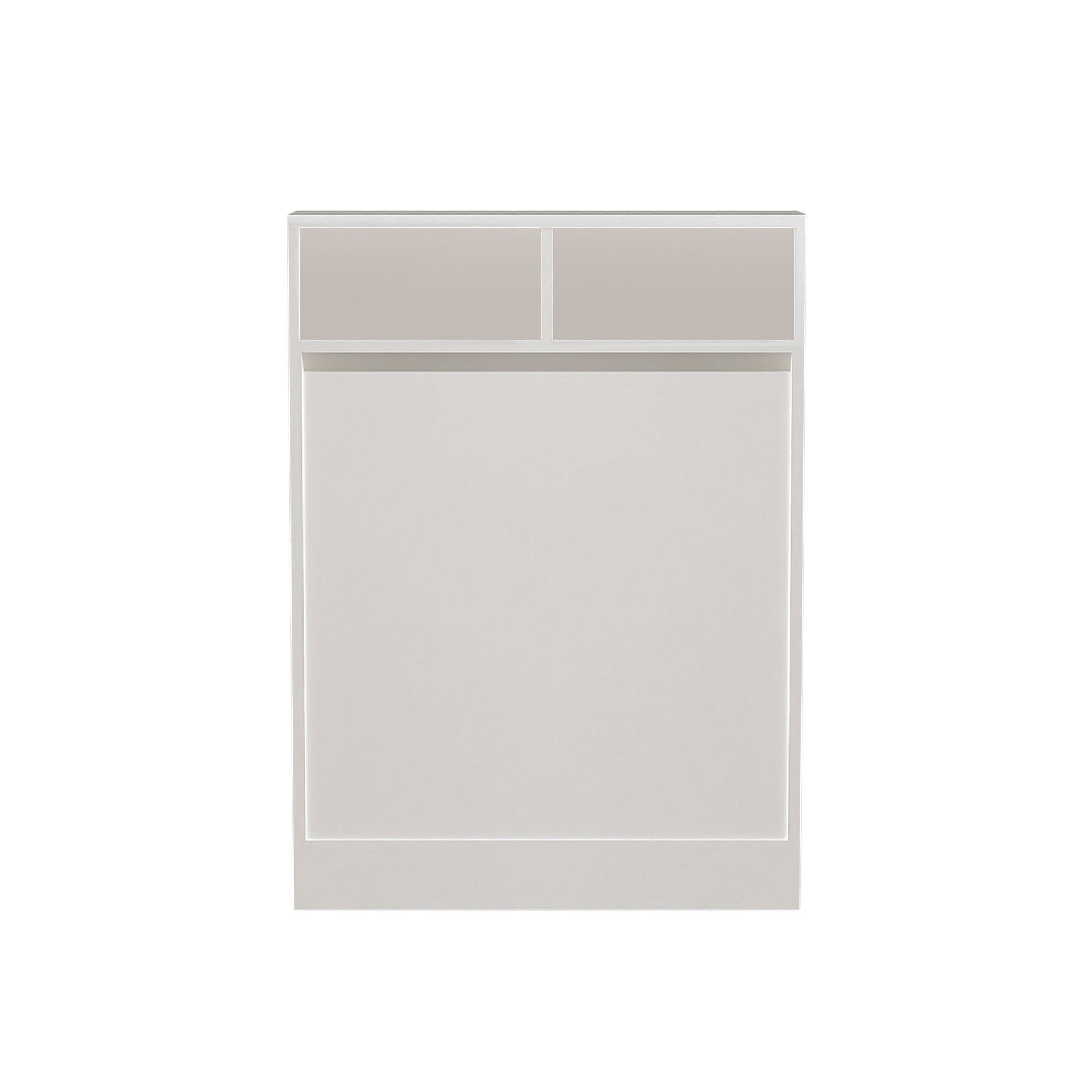 Mesa de comedor plegable de madera "Bracked" - 70 x 15 x 96 cm - Blanco ...