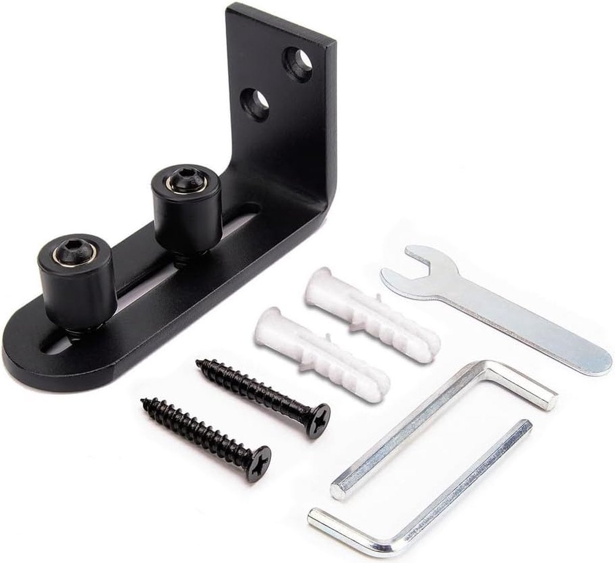 Système de porte coulissante - guides au sol réglables - roulettes de ...