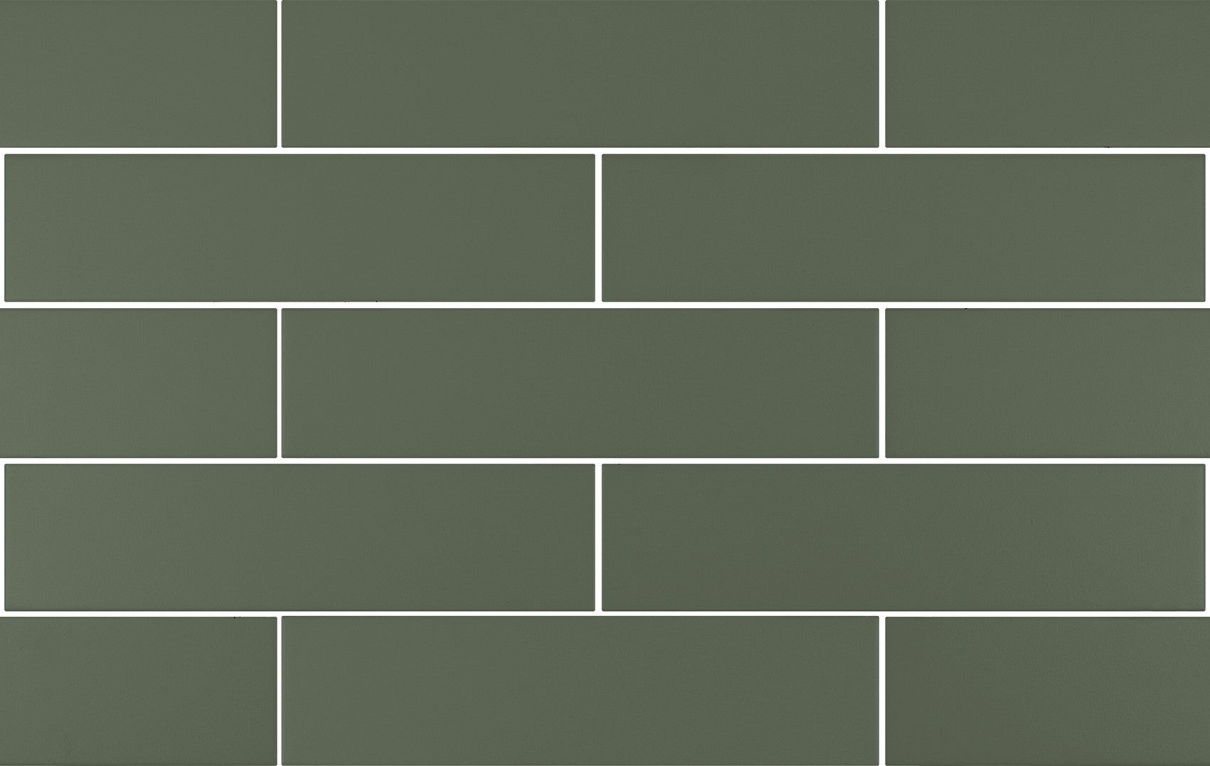 Carrelage Uni Coloré 6,3x25 Loop - KAKI | Leroy Merlin