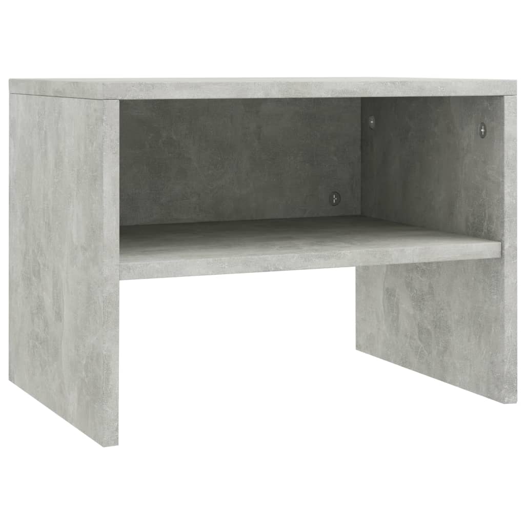 Table de chevet en contreplaqué gris béton 40x30x30 cm | Leroy Merlin