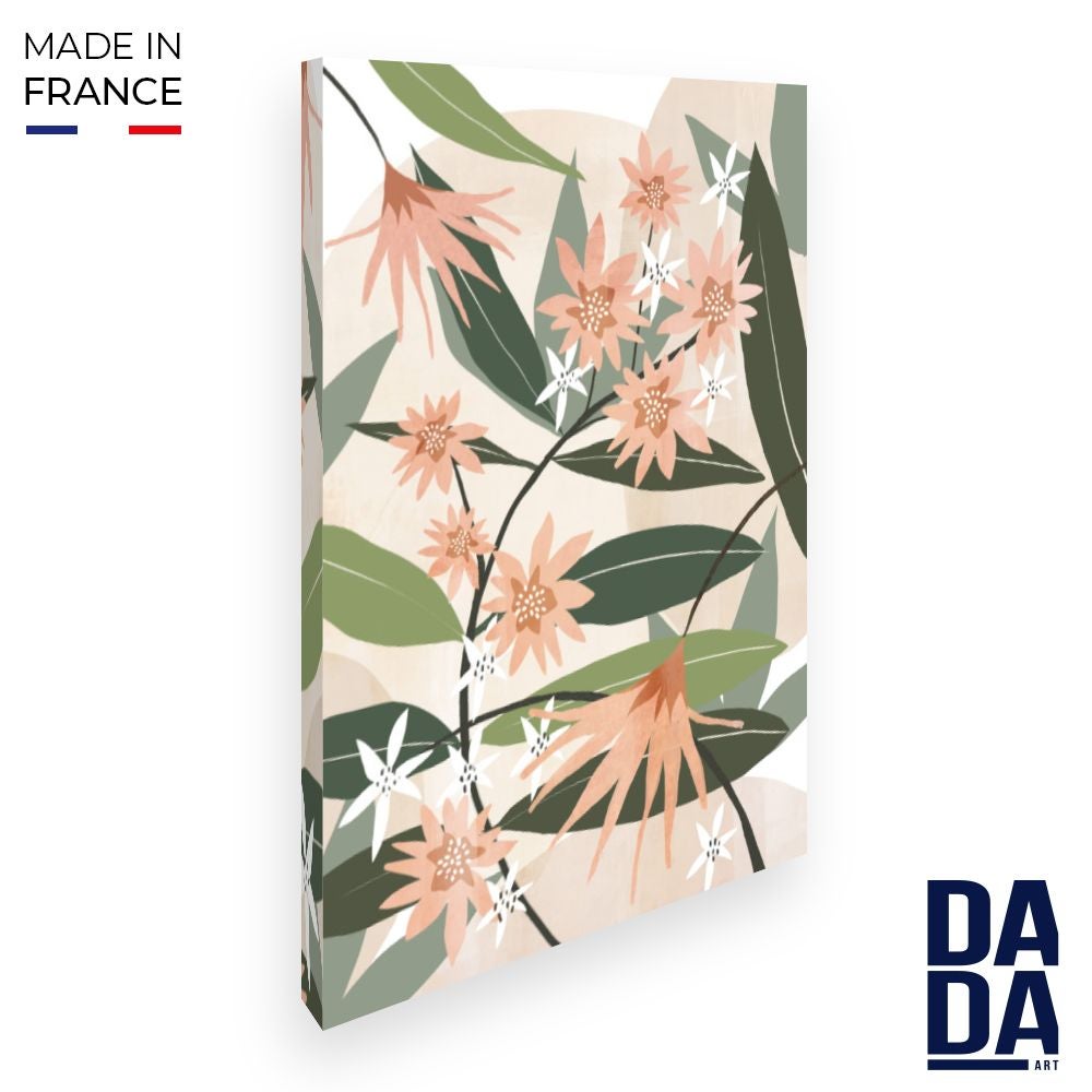 Toile Fleurs tropicales / 60x90cm / Fabriqué en France / DADA ART ...