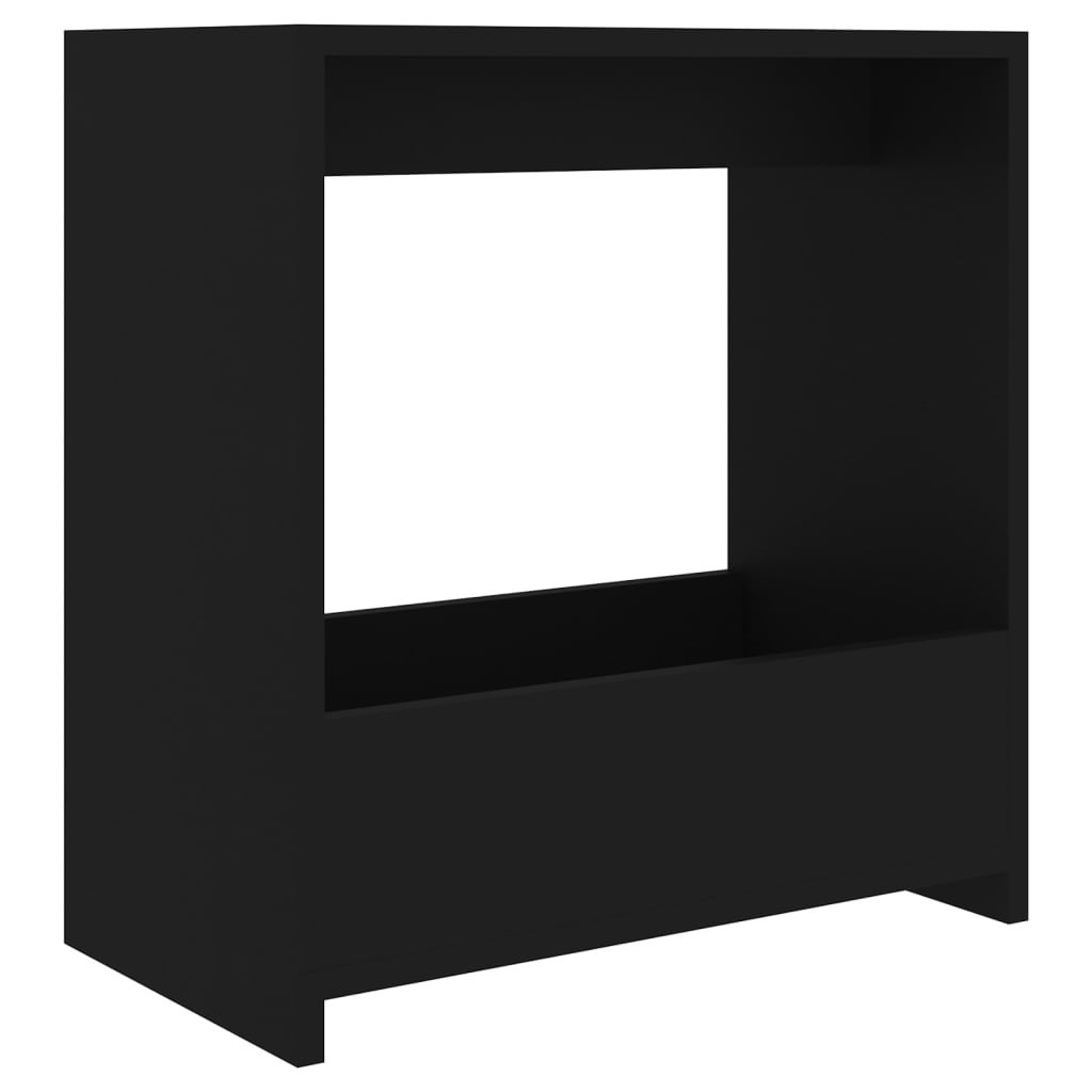 Table d'appoint en contreplaqué noir 50x26x50 cm - COMFORTXL | Leroy Merlin