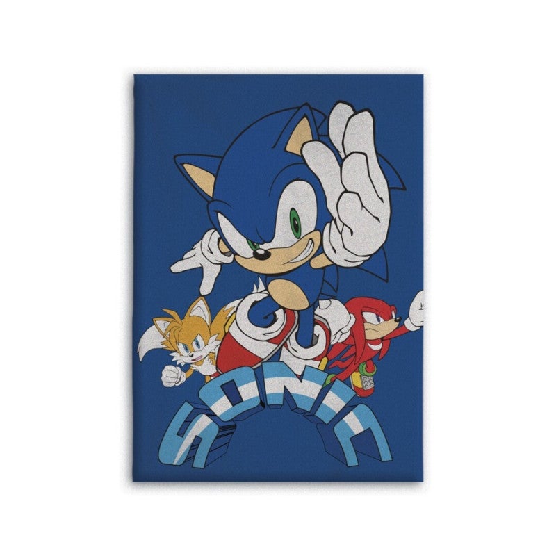 Plaid polaire Sonic, Tails et Knuckles - Bleu | Leroy Merlin