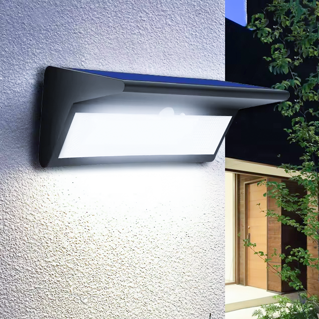 Lot de 2 appliques solaires avec détecteur de mouvement, éclairage de ...