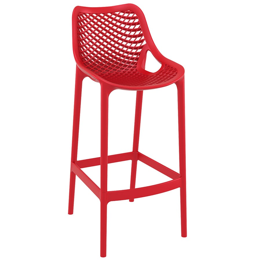 Tabouret de jardin 'BROZER' rouge en matière plastique | Leroy Merlin