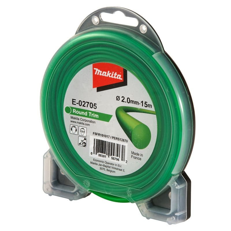 Bobine de fil rond "Round Trim" Ø2 mm longueur 15 m - MAKITA E-02705 ...