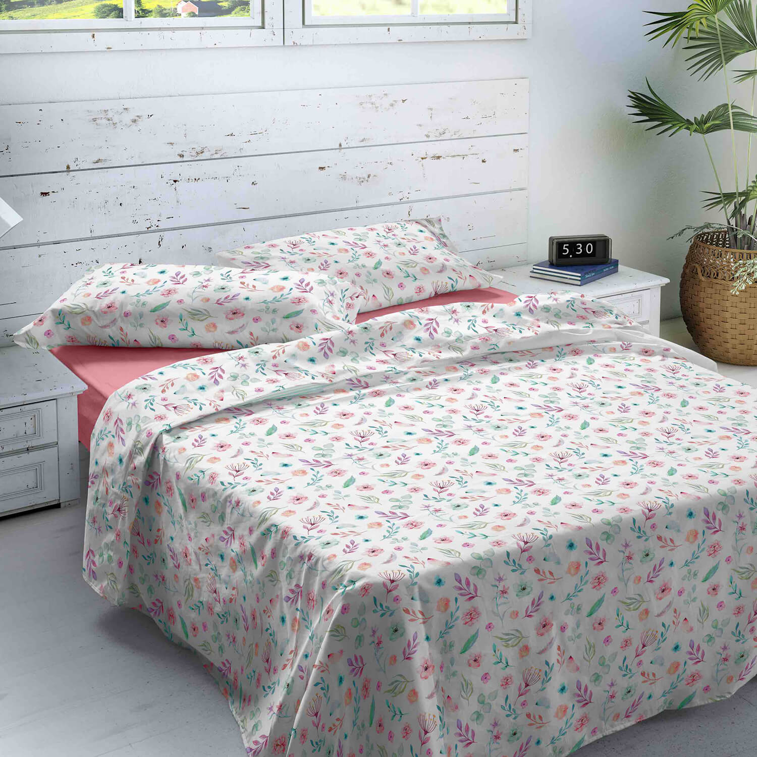 ENSEMBLE DE DRAPS DE LIT 3 PIÈCES WINTER RIN NATURALS BED 135 | Leroy ...