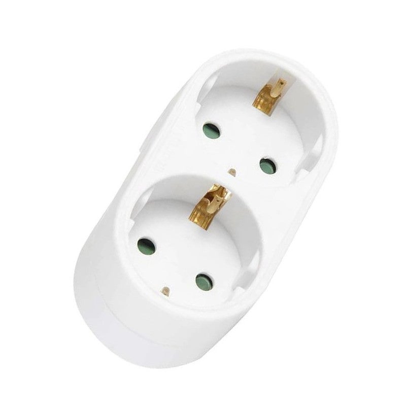 Adaptateur 2 voies - AC 220-240V - IP20 - 50-60Hz - 2 prises Allemandes ...