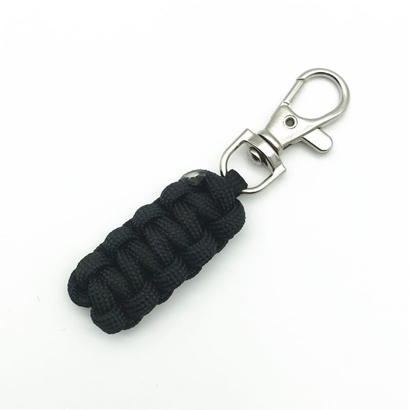 Porte-clés en paracorde avec fonctions de survie Black | Leroy Merlin Porte-clés en paracorde avec fonctions de survie Black | Leroy Merlin