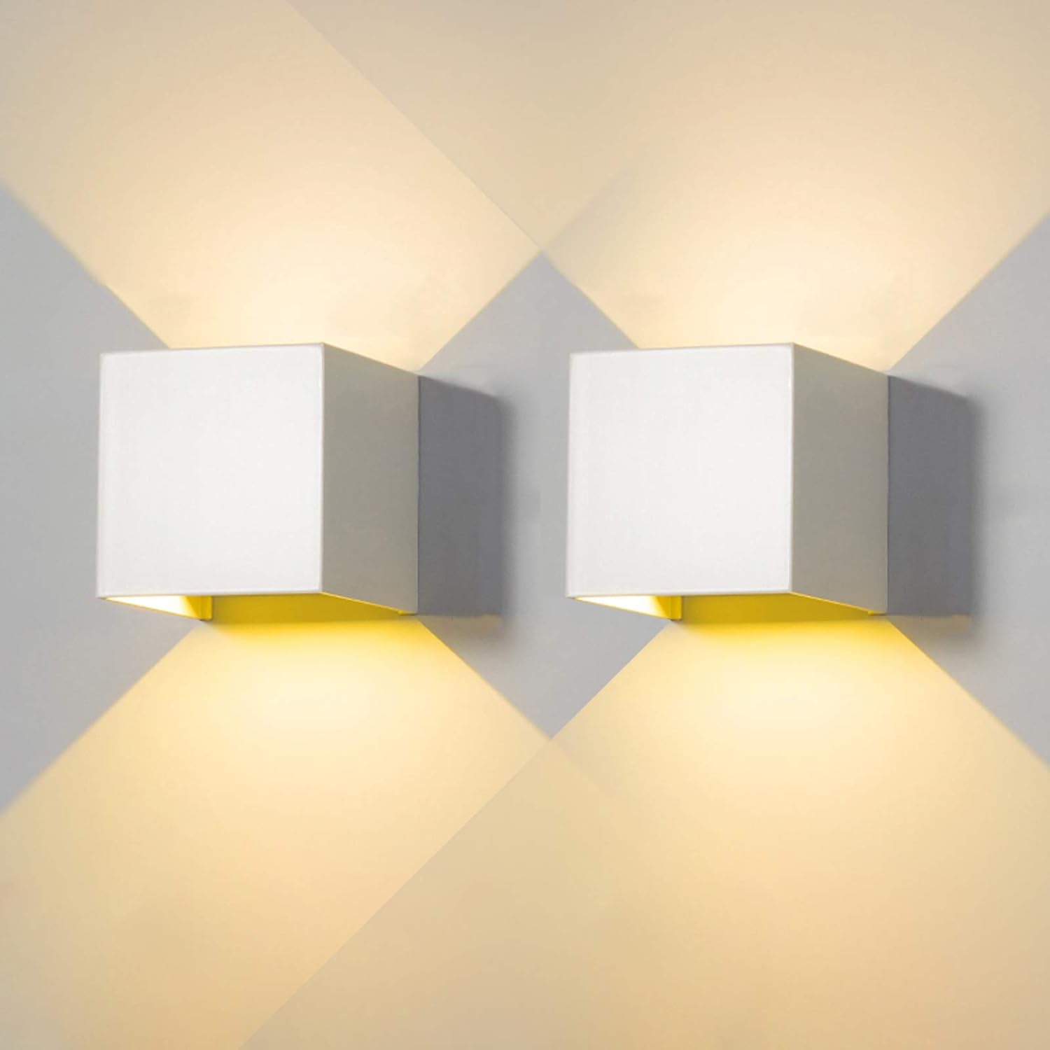 2 pièces applique murale carrée LED,applique murale d'intérieur moderne ... 2 pièces applique murale carrée LED,applique murale d'intérieur moderne ...
