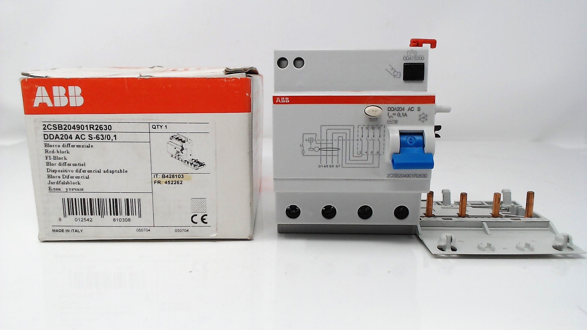 Abb blocco differenziale dda204 ac s 63a 100ma 4p b428103 | Leroy Merlin