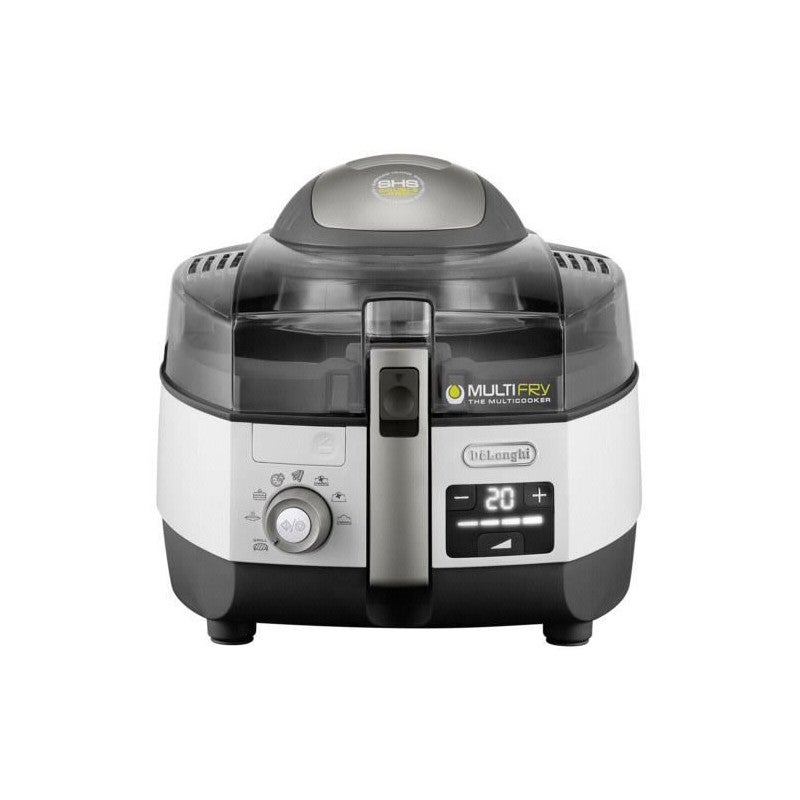 DELONGHI FH1396/1 Friteuse sans huile MultiFry - Blanc/Noir | Leroy Merlin