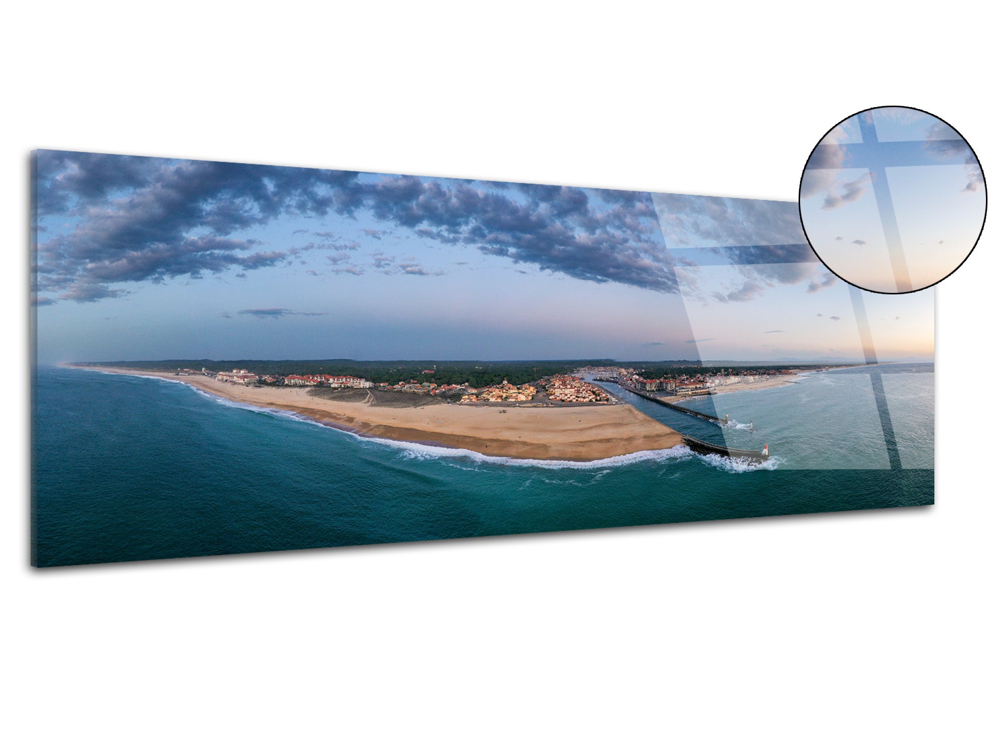 Tableau plexiglas déco Vue panoramique sur Capbreton | Leroy Merlin