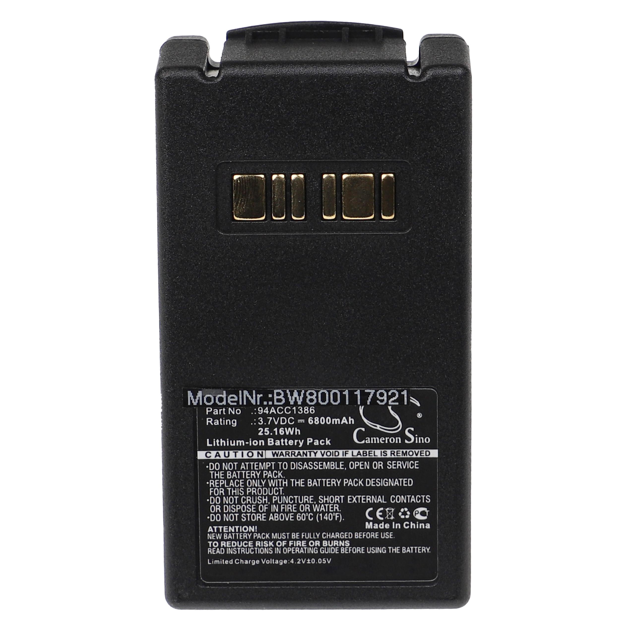 Vhbw Batterie remplacement pour Datalogic BT-10, BT-26 pour scanner de ...