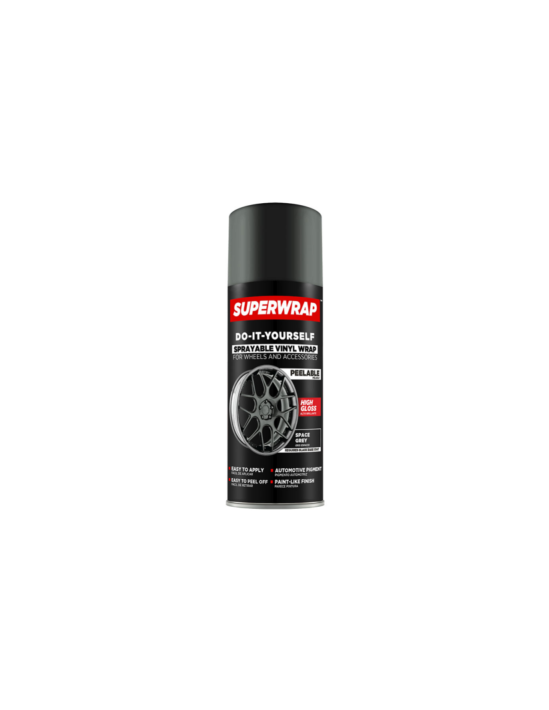 Spray Superwrap Vinilo Gris Space Brillante 400 Ml | Leroy Merlin