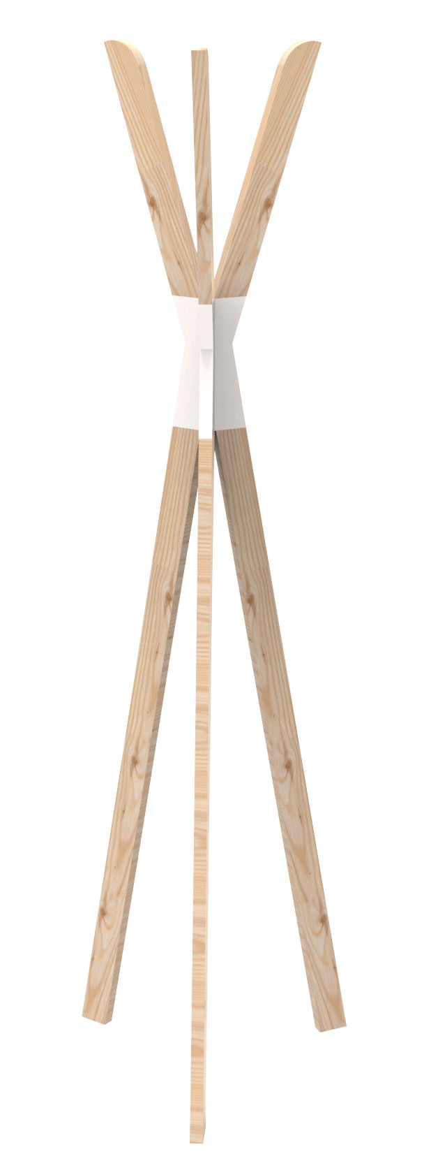 Appendiabiti Tipi - Pino - Legno FSC 100% - 3 teste - 56x49x170 cm ...