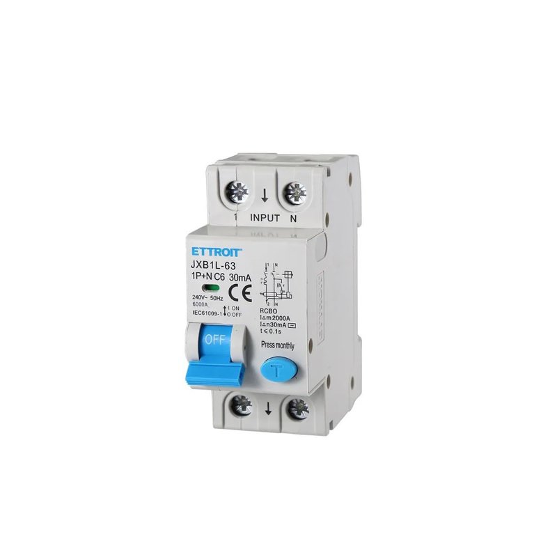 Interruttore Magnetotermico Differenziale 1P+N 6A 6KA 30mA 220V Occupa 2 Moduli | Leroy Merlin