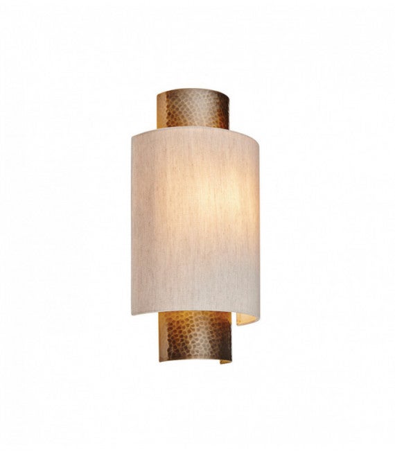 Applique Indara, bronze vieilli, avec demi abat-jour | Leroy Merlin