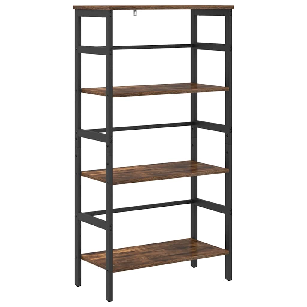 Bibliothèque | Étagère Chêne fumé 60 x 29,5 x 115 cm Bois d'ingénierie ...