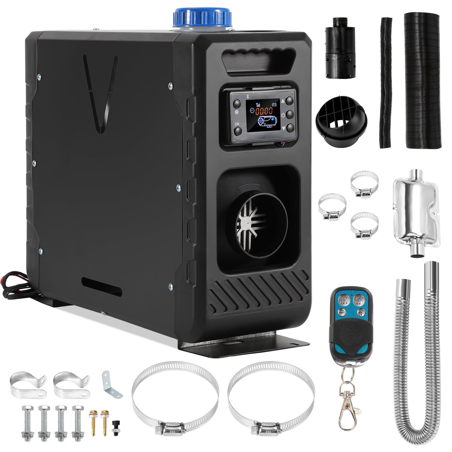 Chauffage diesel 12V 8KW avec réservoir 5L, chauffage à air diesel avec ...