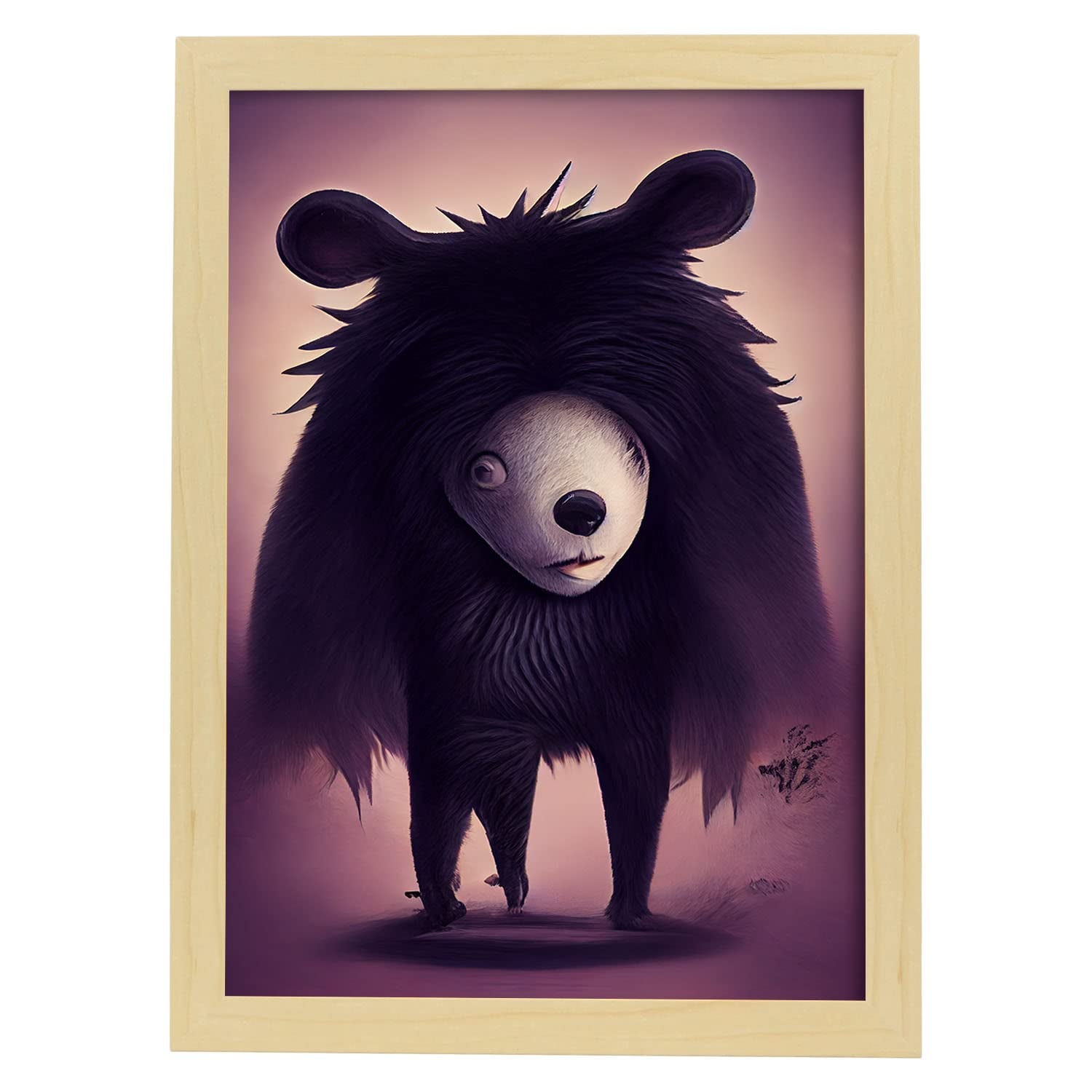 Nacnic Lámina Oso Sociable Estilo T Burton Ilustraciones Y Pósters De ...