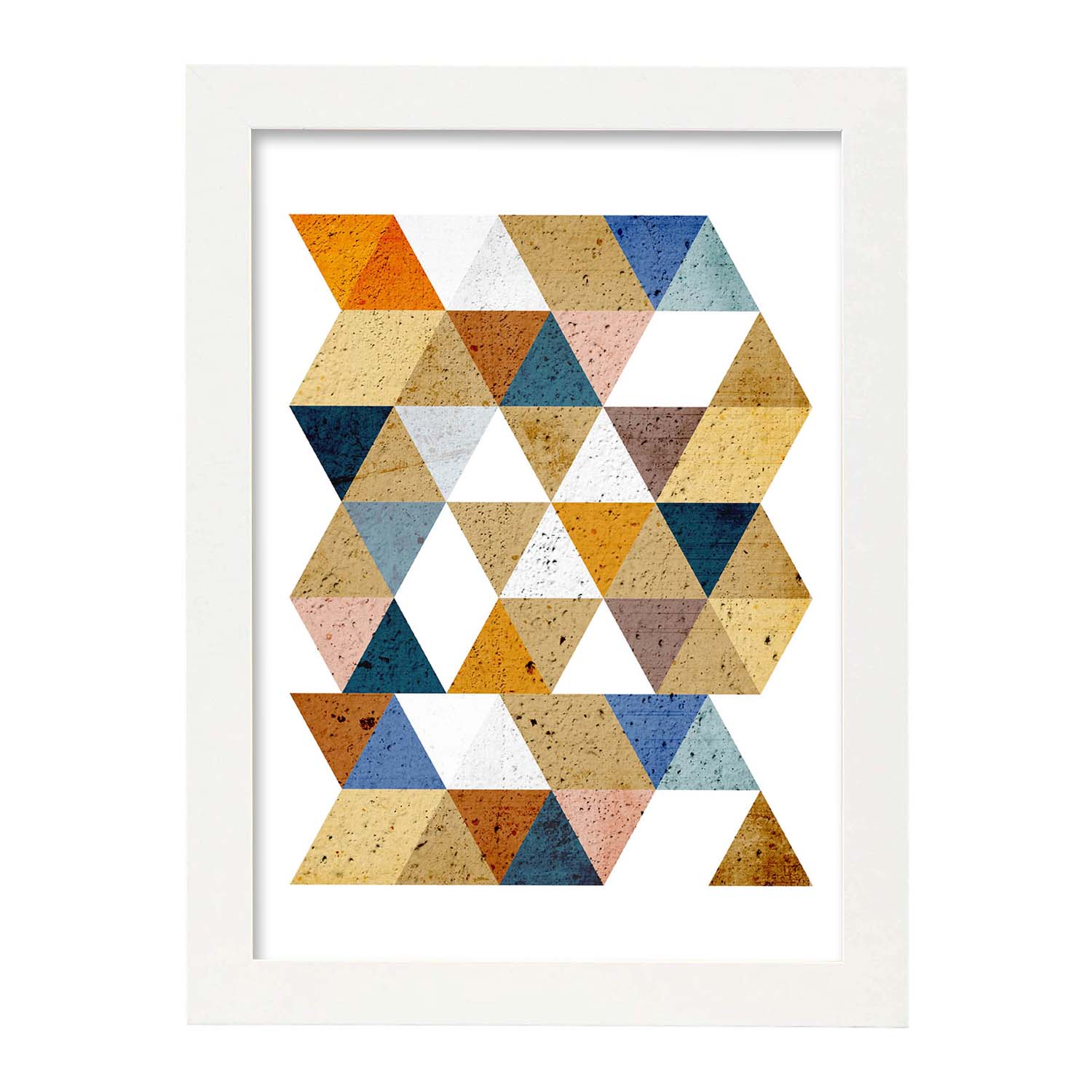 Poster Con Dibujo De Geometria Colorida. Lamina Otono Geometrico 3 ...