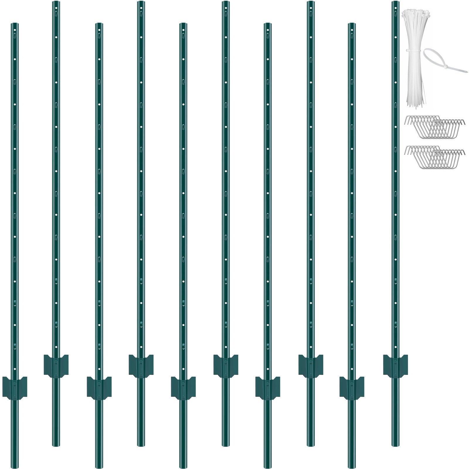 VEVOR Pali per Recinzione 152,4 cm Palo per Recinzione Elettrica Set da ...