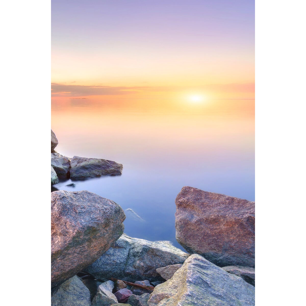 Tableau sur verre plage du golfe 30x45 cm | Leroy Merlin