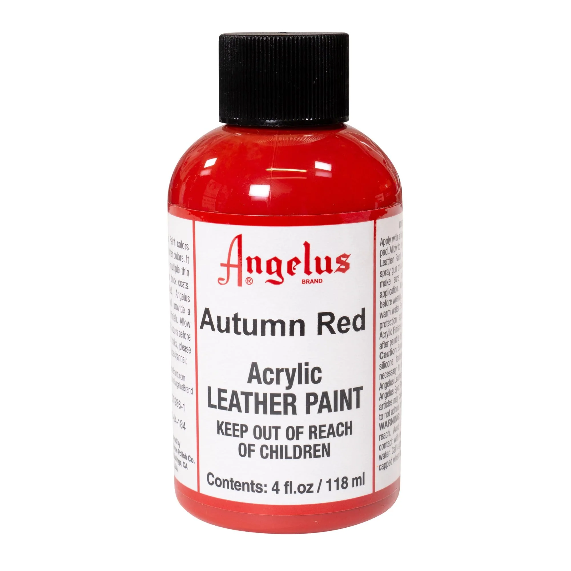 Peinture Pour Cuir Et Simili Cuir Angelus Autumn Red 118 Ml | Leroy Merlin