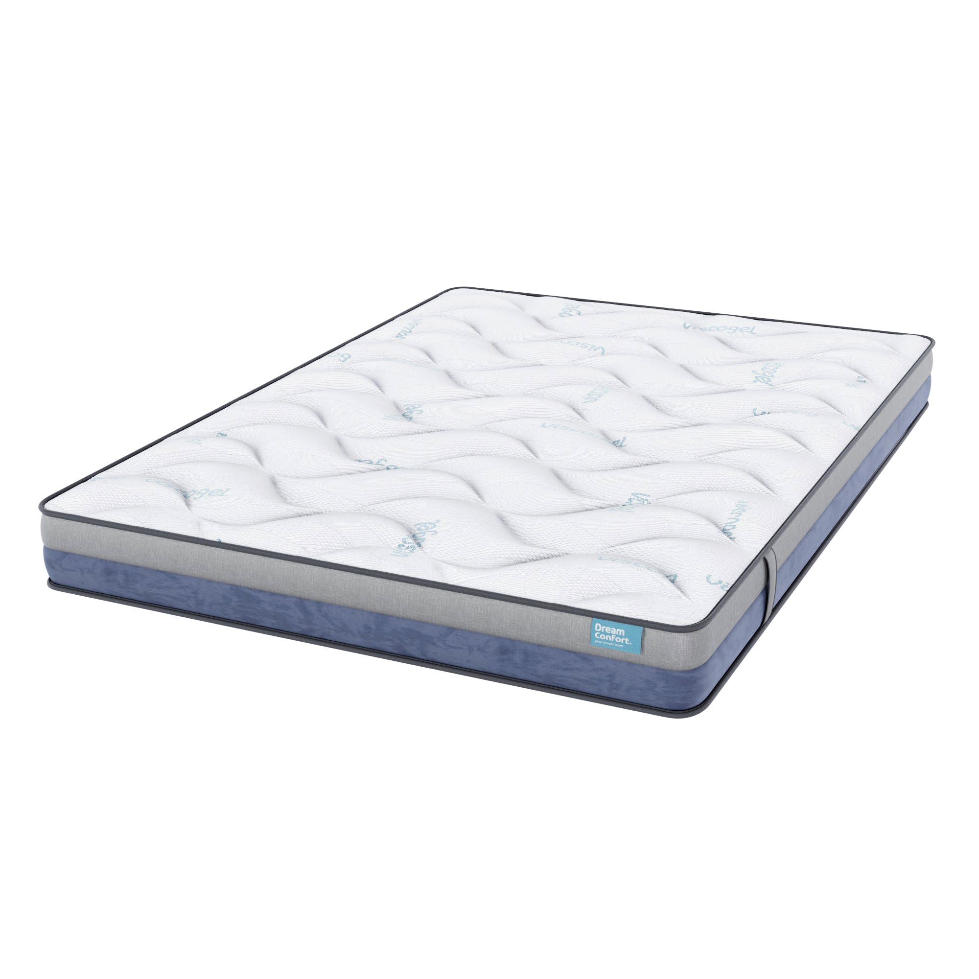 Matelas en mousse à mémoire de forme Gel Smart Resilence 150x200 16 cm ...