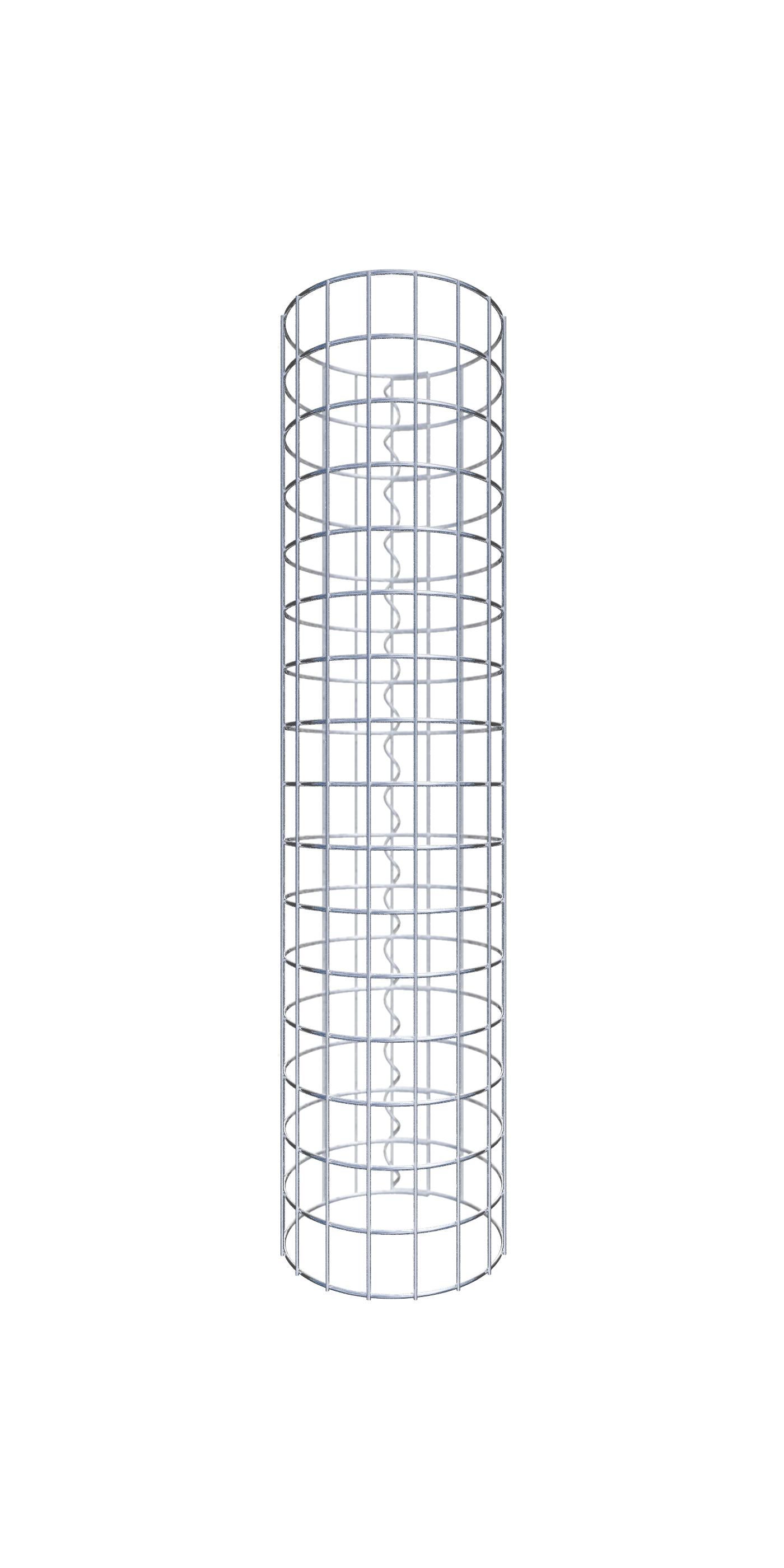 Colonne de gabion ronde, diamètre 27 cm, maille 5 x 5 cm - Hauteur : 80 ...