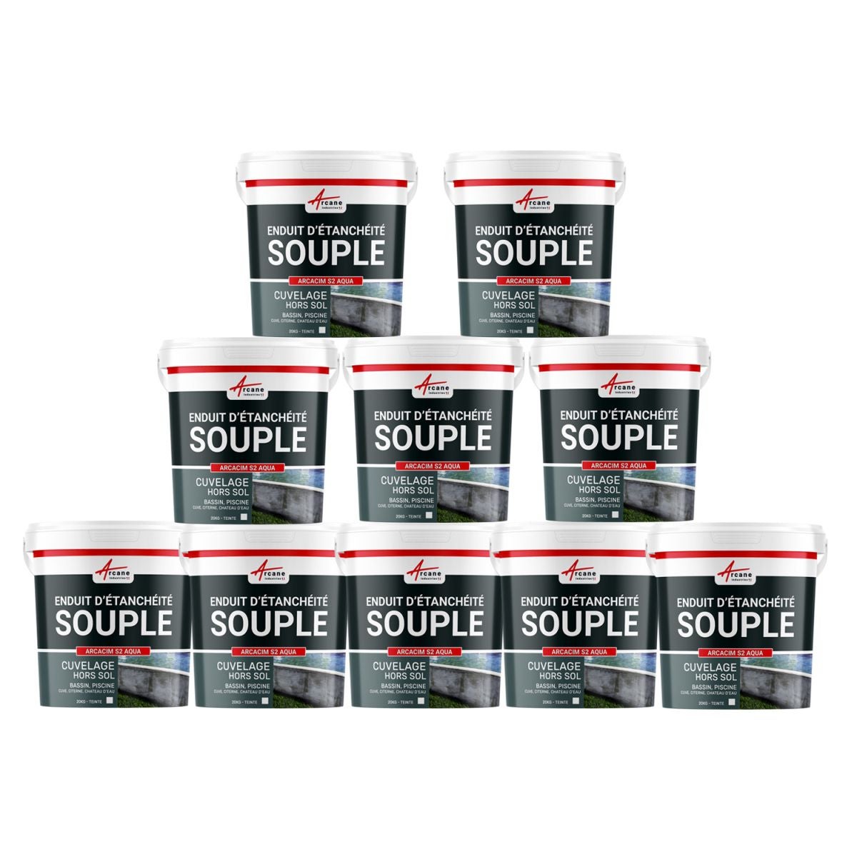 Intonaco esterno impermeabile: per piscina fuori terra, vasca, cisterna ...