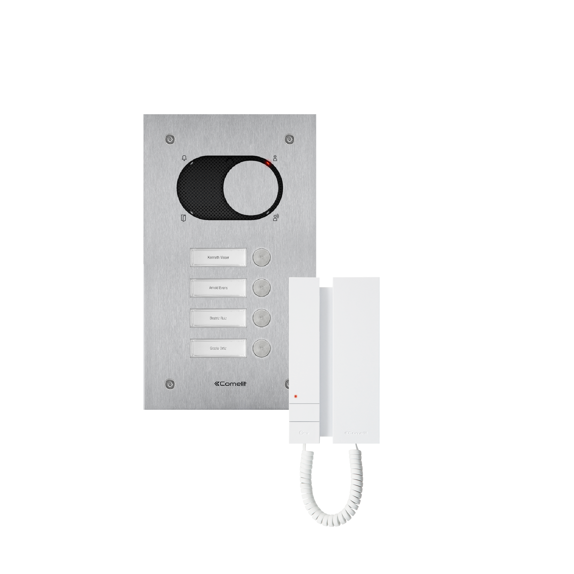 Kit Audio 4 BP, Platine Switch + Combiné Audio - COMELIT - KIXA0104 ...