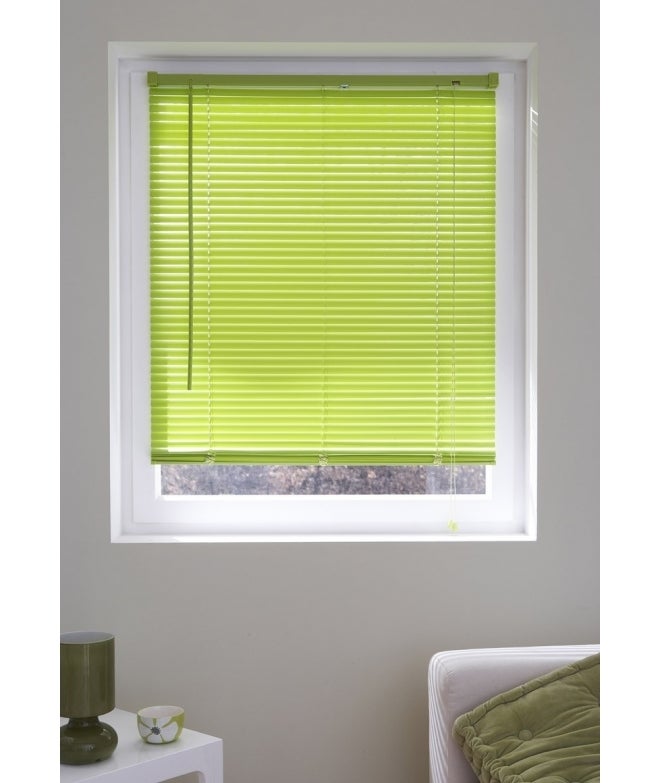 MADECOSTORE Store vénitien lamelles PVC 25mm - Vert clair - L100 x ...