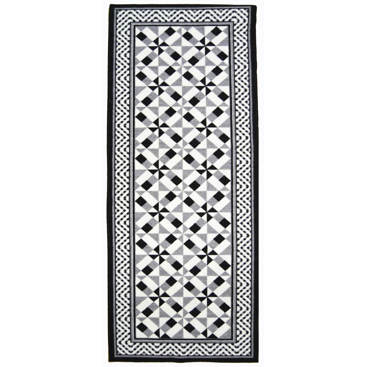 Tapis entrée 50x100 tissé noir rectangle UTOPIA | Leroy Merlin