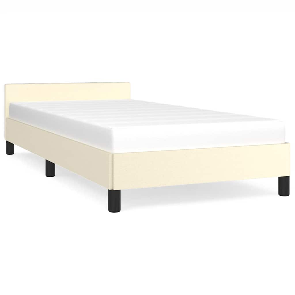 Struttura letto con testiera senza materasso crema 80x200 cm | Leroy Merlin