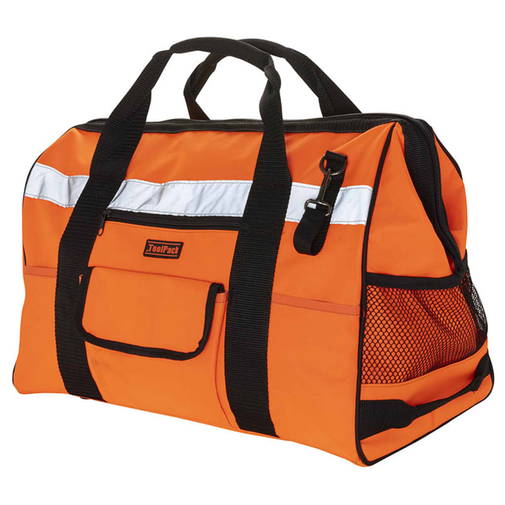 Sac à outils classique haute visibilité Prominent Orange/noir Toolpack ...