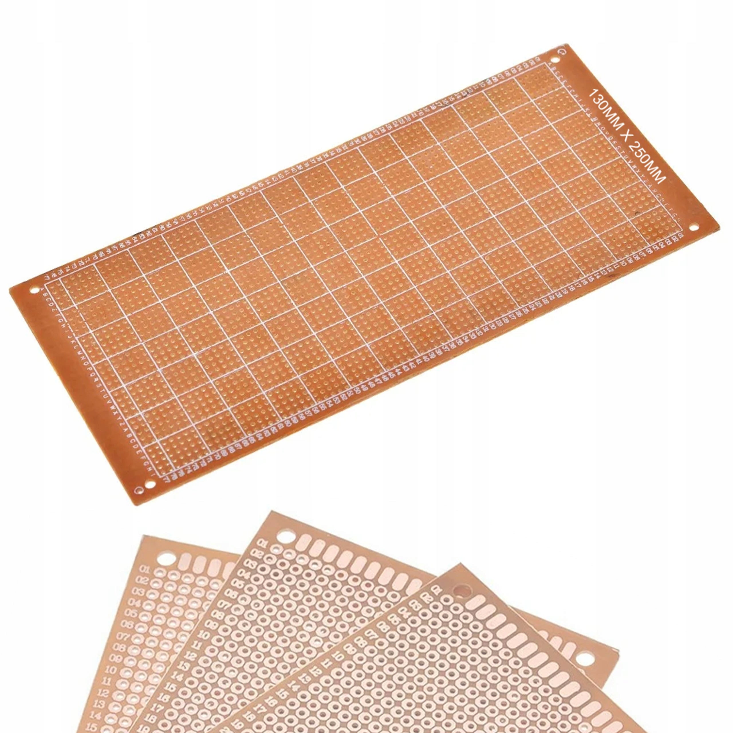 Plaque Prototype Universelle 130 x 250 mm – Simple Face | Trous 2,54 mm ...