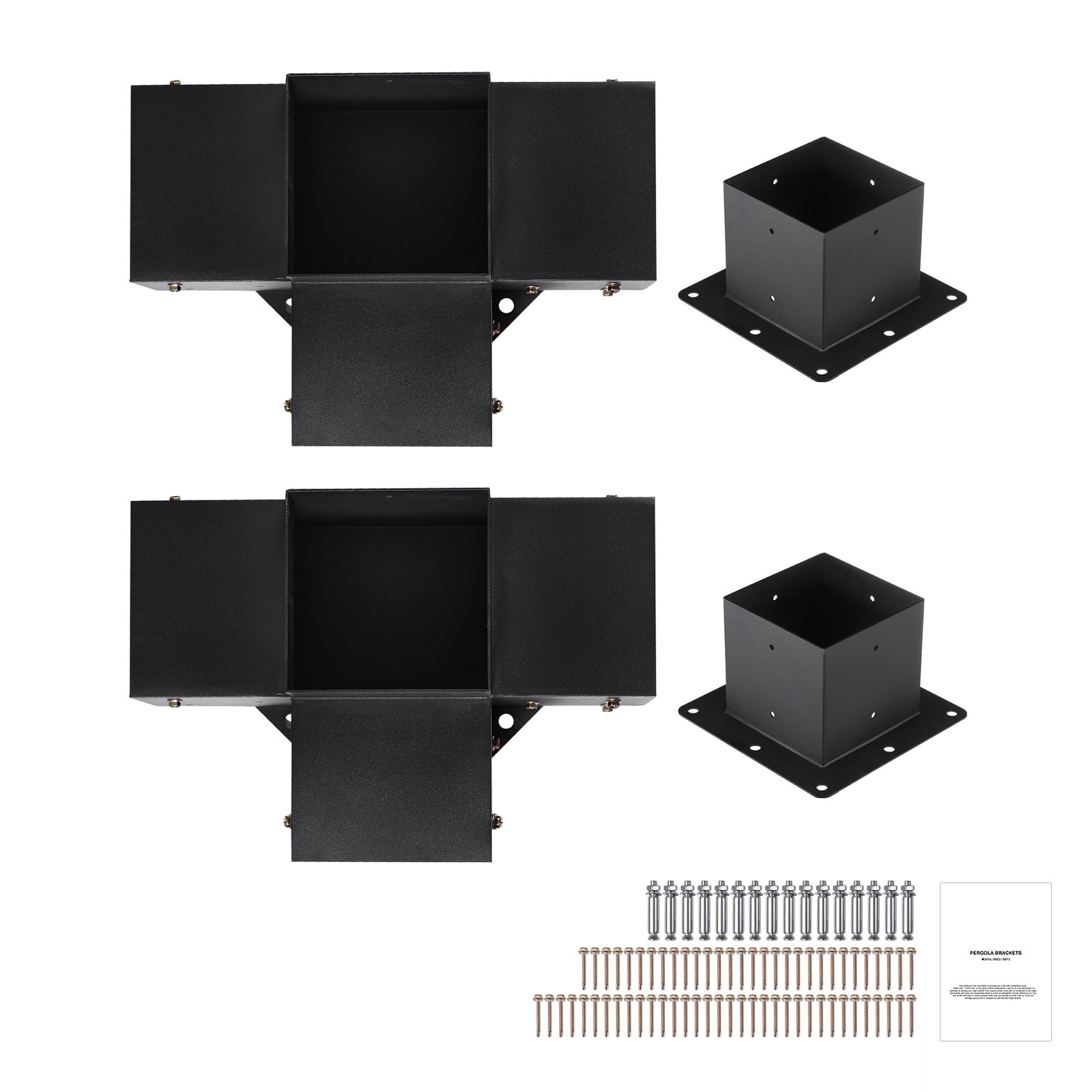 Kit de soportes para pérgola 6''x6'' (tamaño interior 5,6''x5,6''), 4 ...