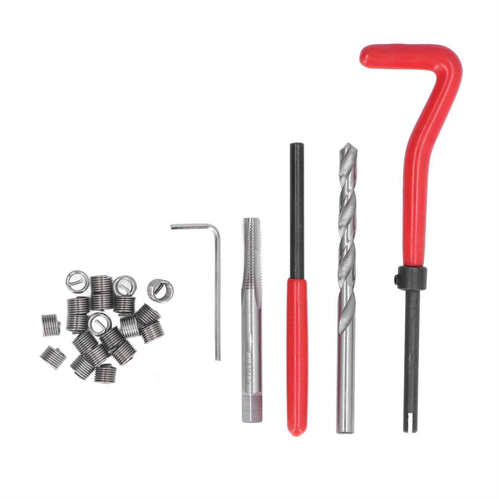Kit d'inserts de réparation de filetage HSS Tarauds Foret Outil de ...