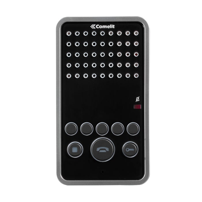 COMELIT - Interphone mains libres EASYCOM Noir VIP - 6203B | Leroy Merlin