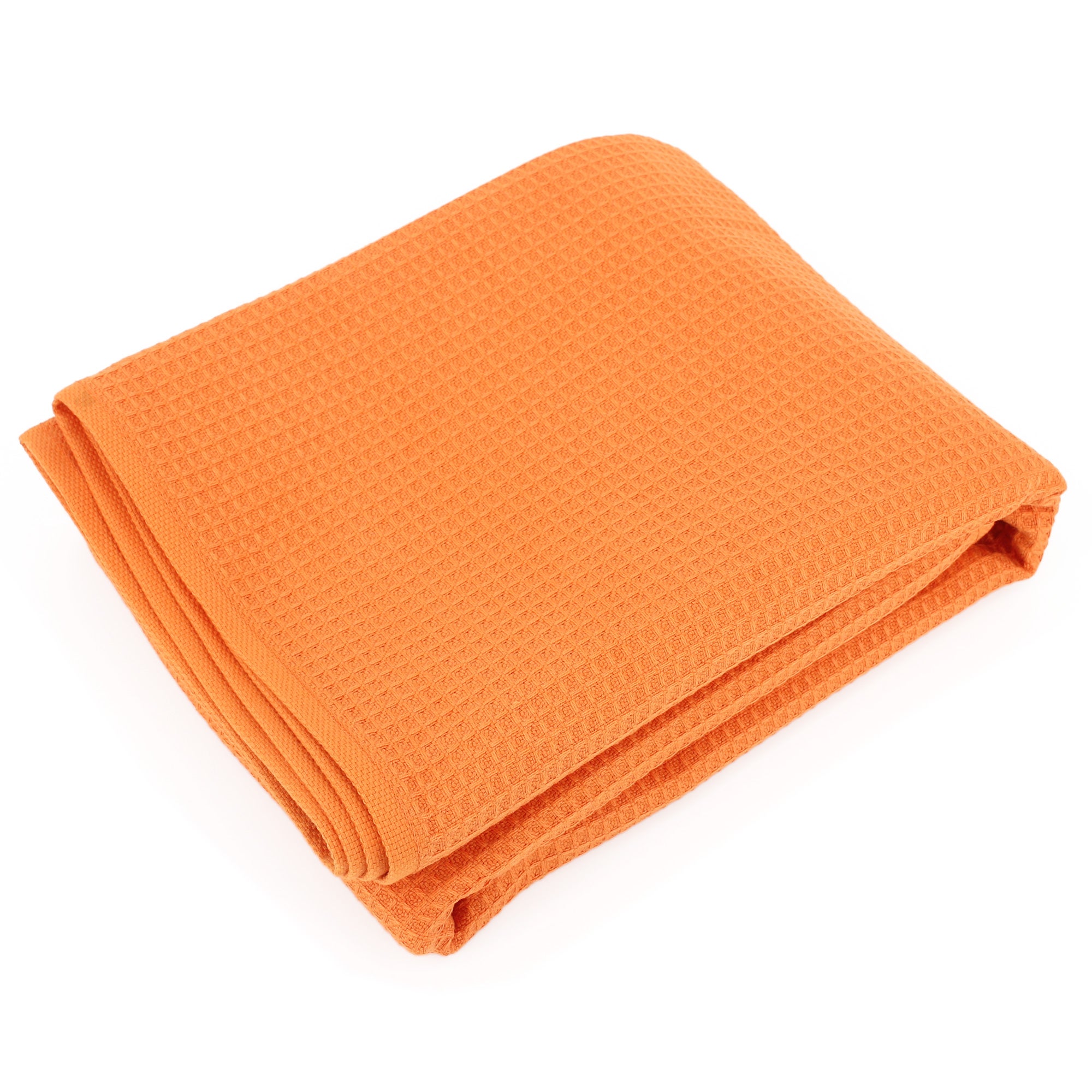 Drap de douche 70x140 cm nid d'abeille PURE WAFFLE 300 g/m² orange ...