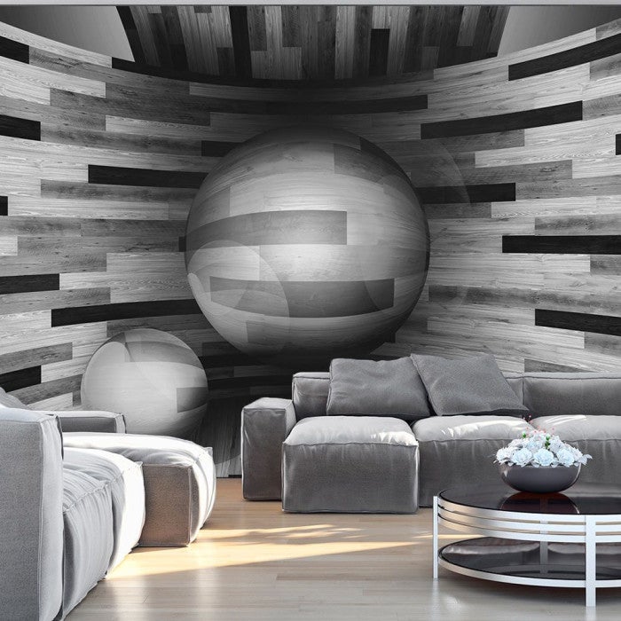 Papier Peint "Gray Sphere" 175 x 250 cm | Leroy Merlin