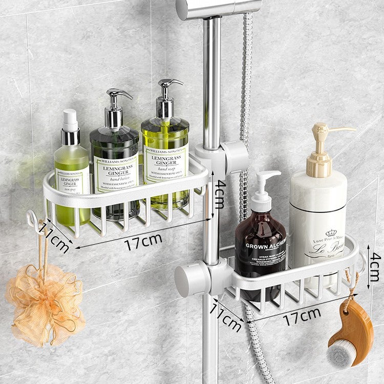 Estante de almacenamiento para baño de 1 pieza, sin perforaciones, de ...