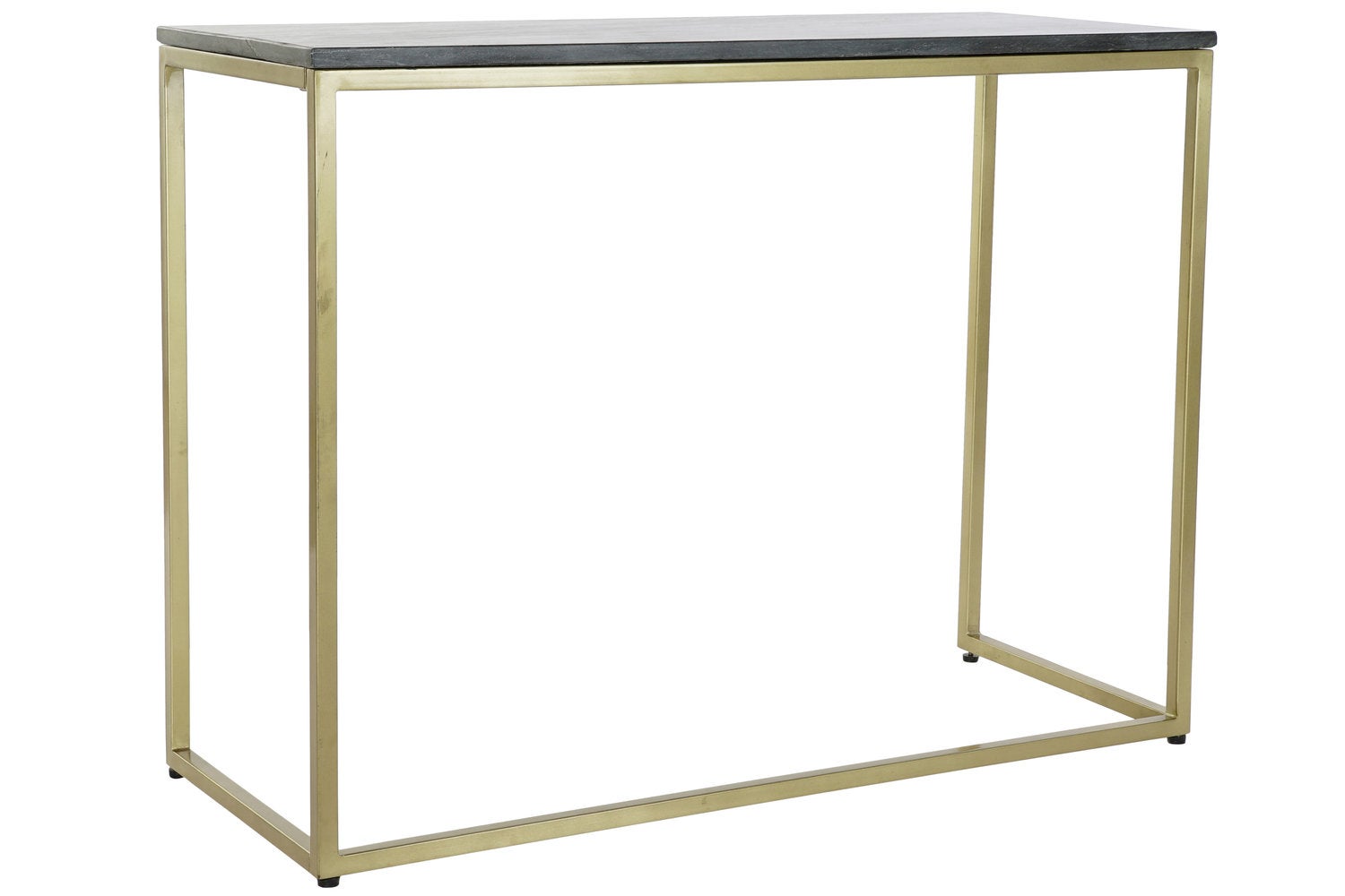 Console en fer et marbre 100x40x77 noir | Leroy Merlin