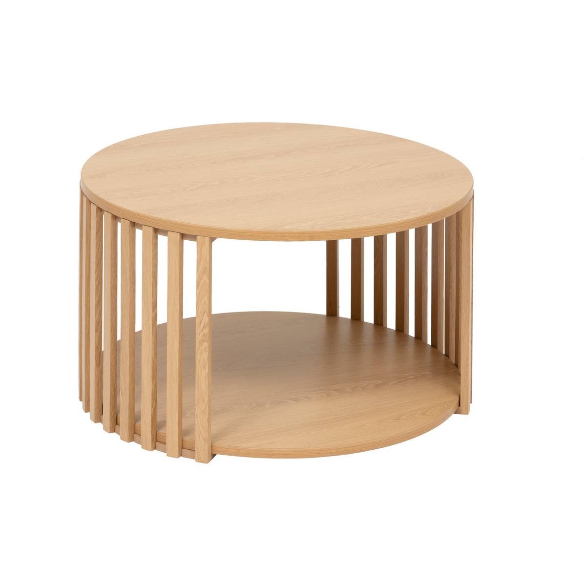 Mesa de centro de listones 60x60x35cm | Leroy Merlin