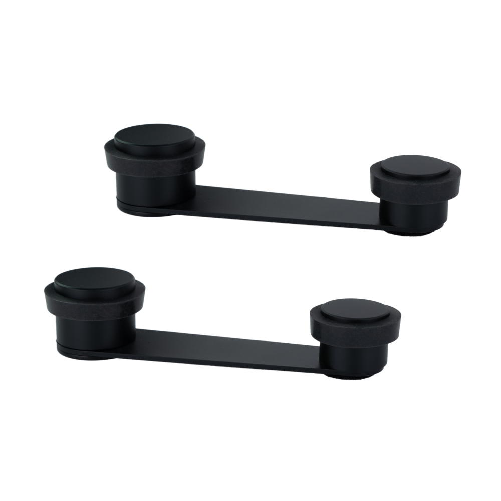 Pack de 2 butées de retenue pour portes jusqu'à 50 mm, en acier laqué ...